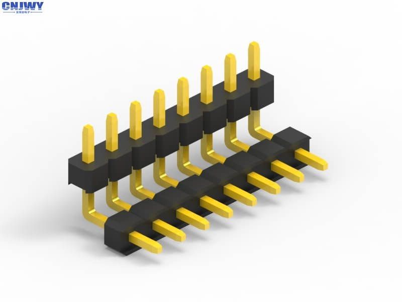 Male 16 Pin Header Connector 2.54 Mm Pitch , Double Plastic Square ... Male 16 Pin Header Connector 2.54 Mm Pitch , Double Plastic Square ...