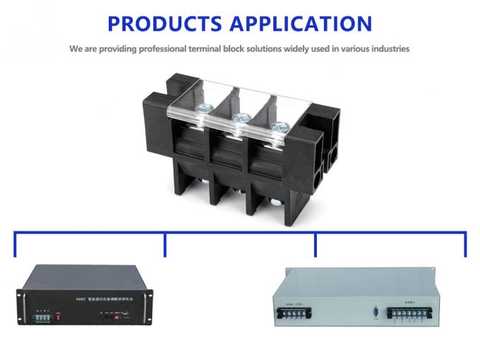 DIP Barrier Terminal Block Connector M3 Steel Screw Customized Pins ...