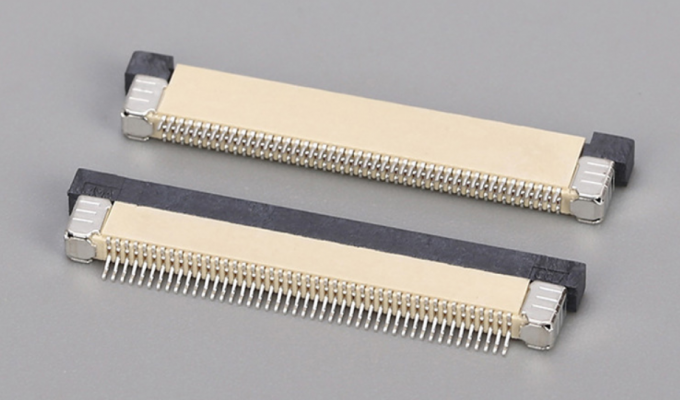 Brass Terminal LCP Lock FPC Patch Connector 0.5mm Spacing