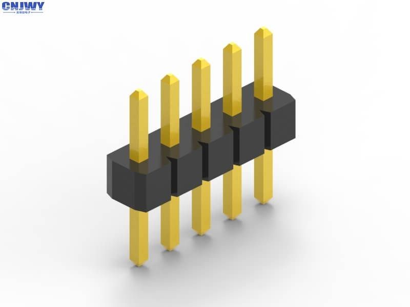 Single Row 10 Pin Header Connector Pcb Pin Connector Withstand Voltage 500V