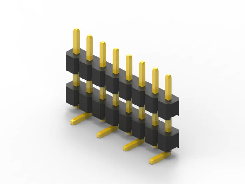 PCB Surface Mount Pin Header , Through Hole Single Row 2 Mm Header ...