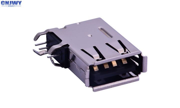 Custom Micro Usb To Usb Connector , Data Line Plug 90 Degree Usb Connector