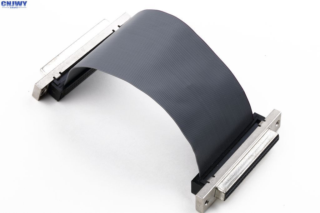 SCSI Female 1.27 Mm Pitch Ribbon Cable , Shielded 34 Pin Flat Ribbon Cable