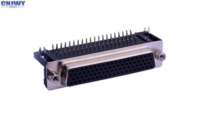 78 Pin VGA Input Output Connectors 90 Degree Plug In Master Seat Rated ...