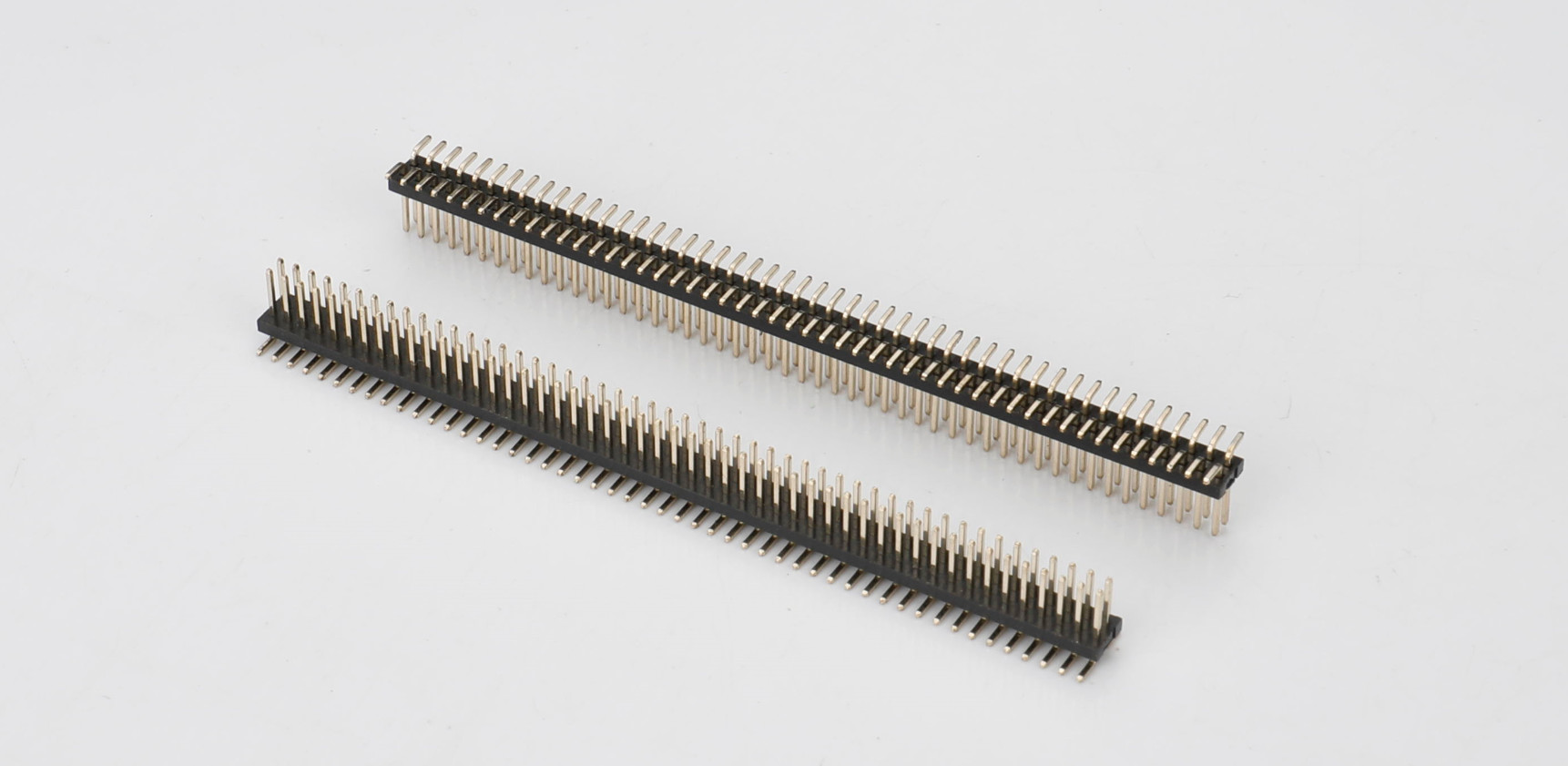 Pitch 2.54mm PA6T H2.54mm Dual Rows Header Connector 80P DIP